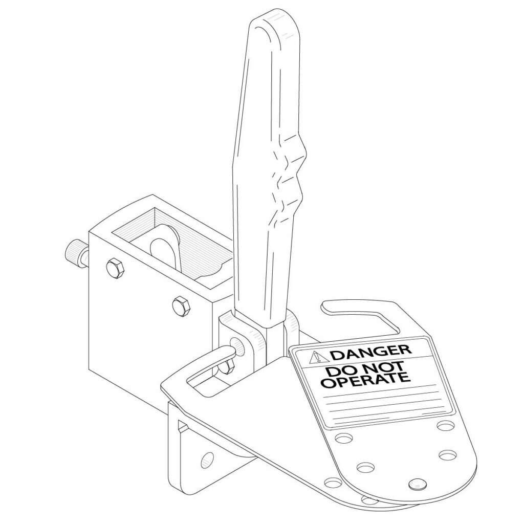 Model No. 576LO Rope Lock Safety Lockout Tag